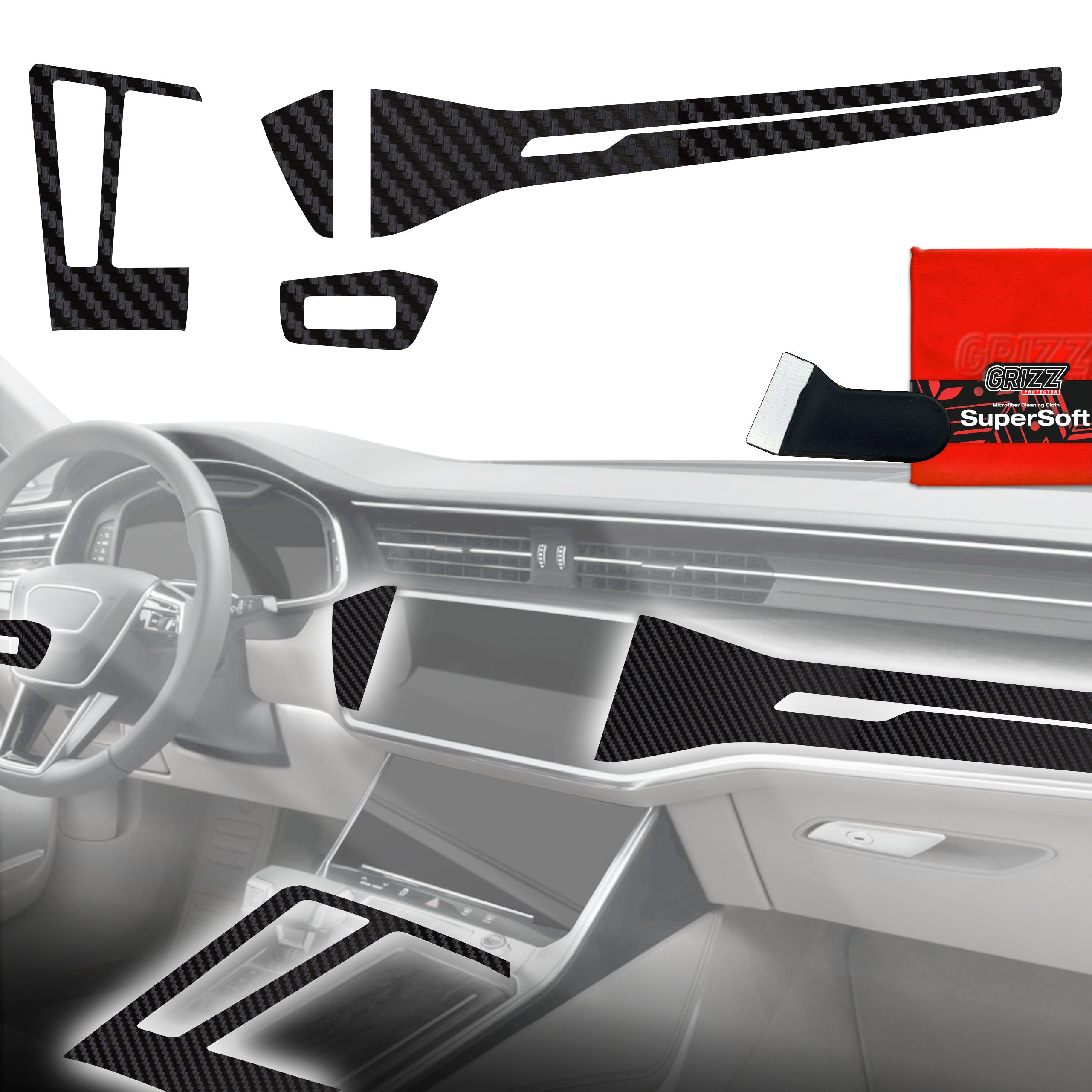 4in1 Schutzfolien Für Mittelkonsole And Armaturenbrett Audi Rs7 C8 20